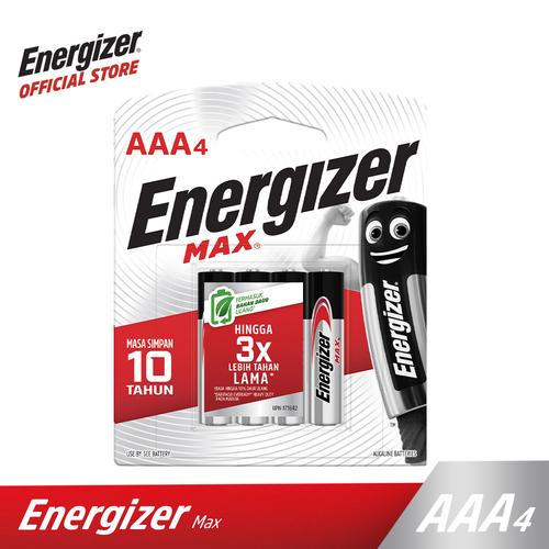 Promo Baterai ENERGIZER ALKALINE MAX AAA BP4 - Jakarta Barat - Energizer Indonesia | Tokopedia