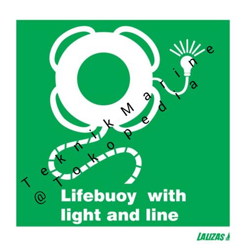 Jual Imo Symbol 15x15cm IMPA 33.4134 334134 lifebuoy with light and ...