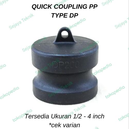 Jual Quick Coupling Camlock PP Tipe DP 1" 2" 3" 4" Polypropylene Hitam ...