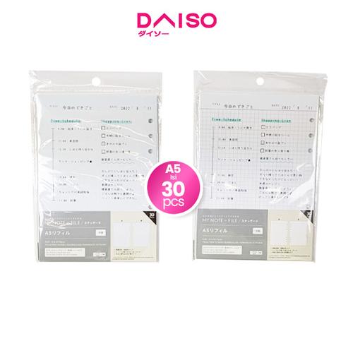 Jual Daiso Refill -Grid A5 30pcs- - Jakarta Pusat - DAISO JAPAN OFFICIAL STORE | Tokopedia