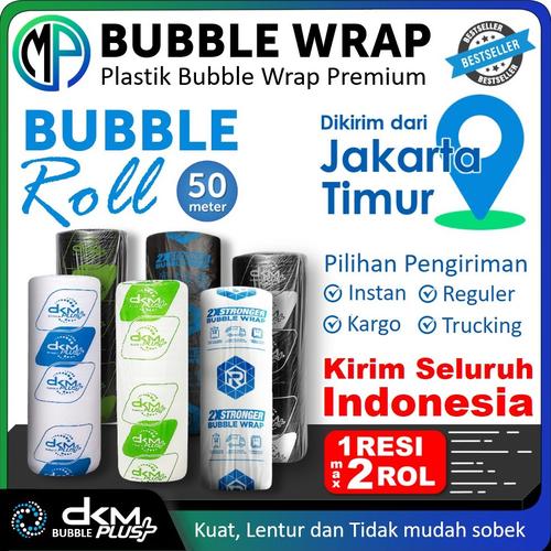 Jual Plastik Bubble Buble Wrap Roll 125cm x 50m Bening / Hitam DKM+ ...