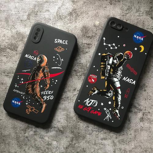 Jual CASE IPHONE NASA FLAT EDGE PREMIUM CASING 7 8 PLUS X XS XR 11 PRO ...