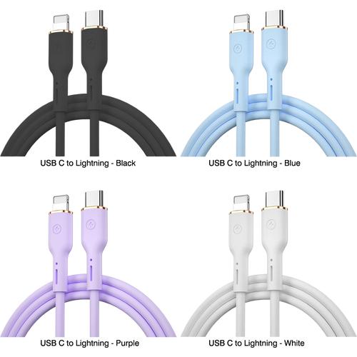 Jual Kabel Data Fast Charging Silicone Cable Type-C Lightning - Kota ...