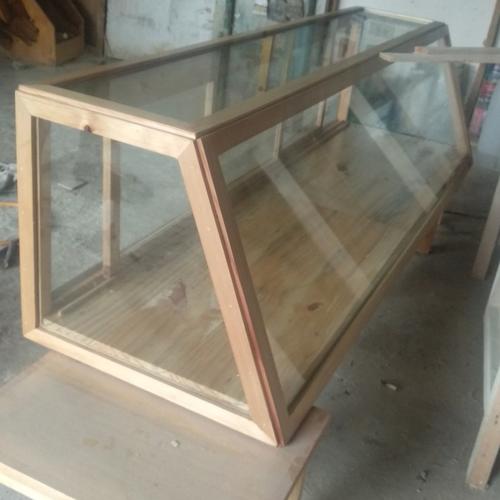 Jual etalase kayu kaca kopi food display kue roti donut cafe 120x40x40 ...