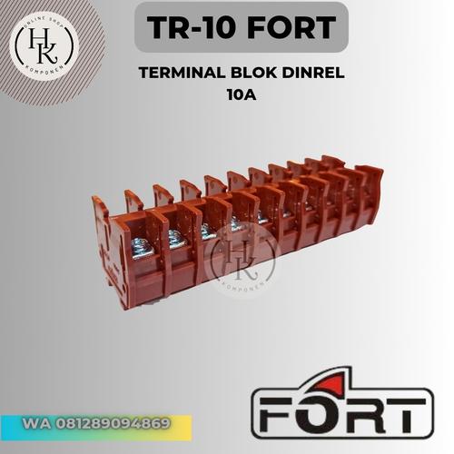 Jual TR-10 fort / terminal block dinrel 10a/terminal block model kasuga ...