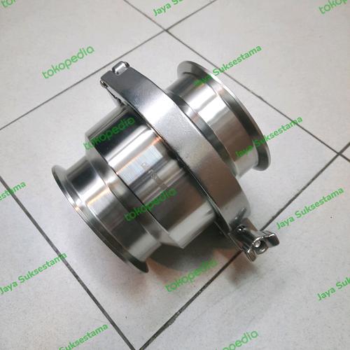 Jual Check Valve Sanitary SS316L Koneksi Ferrule 3" inch Stainless SS ...