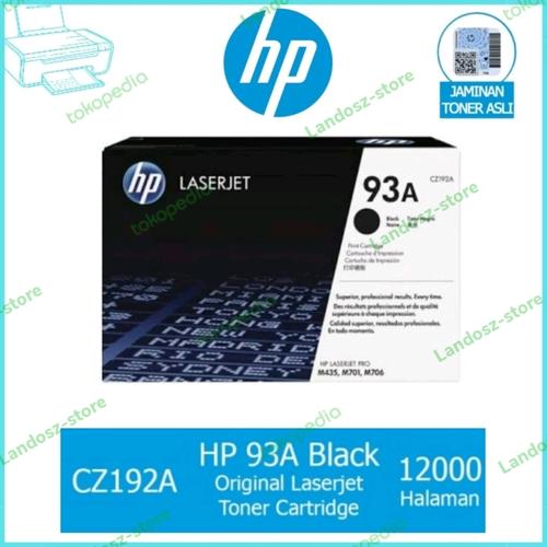 Jual Toner Hp Laserjet 93A Black Original CZ192A - Jakarta Selatan ...