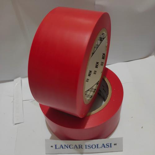 Jual Floor Marking Tape Lakban Lantai Merah-isolasi Lakban Vinyl 2in x ...