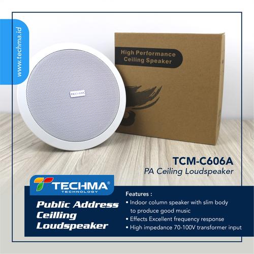 Promo Techma Ceiling Speaker 6watt TCM-C606A - Speaker Plafon - Kota ...