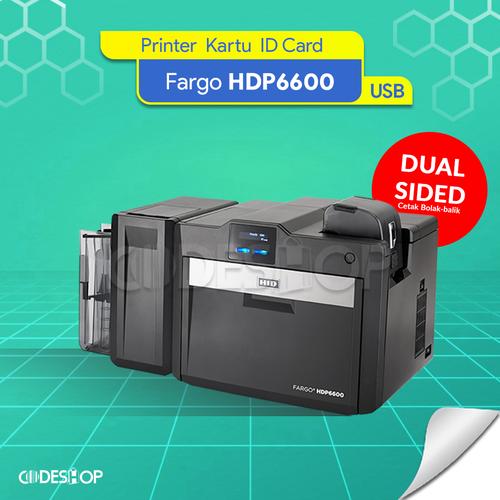 Jual Printer ID Card Fargo HDP-6600 Cetak Dua Muka Member Card Cafe ...