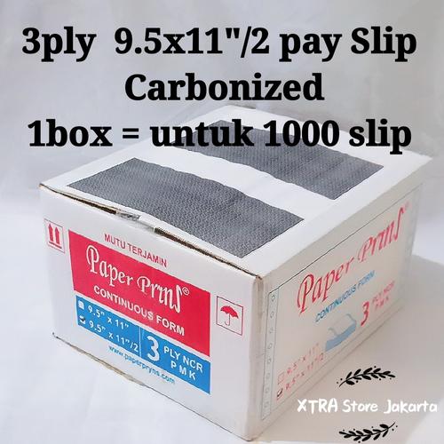 Jual kertas slip gaji continuous form confidential 3ply 1000sheet ...