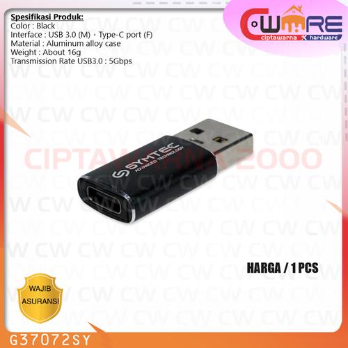 Jual SYMTEC Adapter OTG USB 3.0 Male To Type-C Female Konektor Hp PC ...