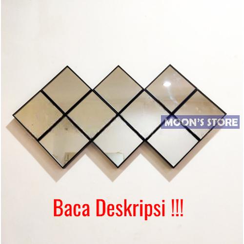 Jual BARU! Kaca Cermin Ruangan Tempel Dinding Frame Ukuran Variasi ...