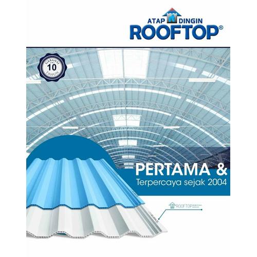 Jual Rooftop Biru dan Putih Doff - atap upvc dingin redam suara - Kota ...