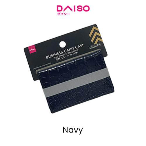 Jual Daiso Business Card Case -Crocodile pattern design- - Navy ...