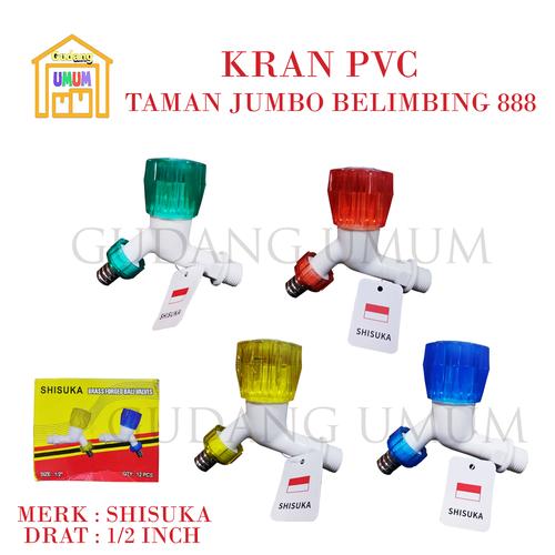 Jual Kran Air Pvc 1/2 inch Warna SHISUKA Keran Taman Pvc Jumbo ...