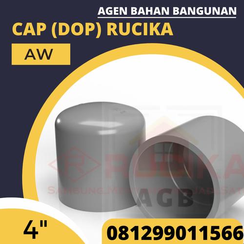 Jual Cap / Dop / Tutup Dop / Dop Polos /Tutup Pipa 4" AW Rucika (eceran ...