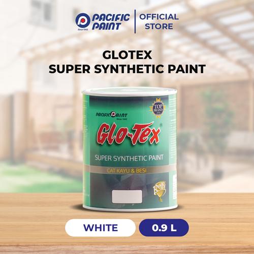 Promo Glotex Super Synthetic Paint-Cat (Kayu & Besi)- WHITE-0.9liter ...