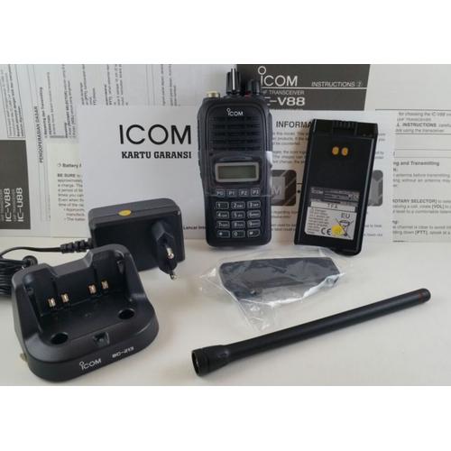 Jual Icom IC-V88 HT VHF Waterproof Garansi 1Tahun ICV88 Handie Talkie ...