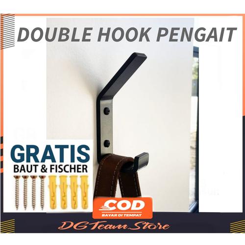 Jual HOOK BESI PENGAIT BARANG / GANTUNGAN BAJU / GANTUNGAN BESI DINDING ...