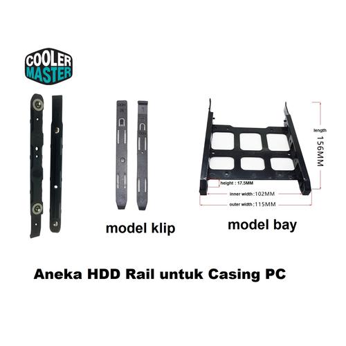 Jual Aneka 3.5" HDD Rail Mounting bracket Harddisk SSD untuk Casing PC - Model Klip - Kota ...