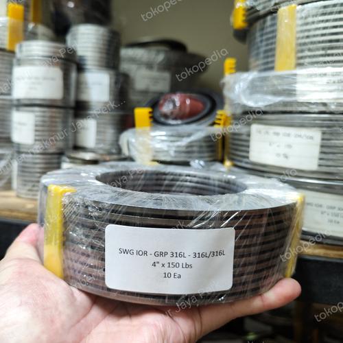 Jual Spiral Wound Gasket Ansi 150 SS316 4" inch ( DN 100 ) SWG ansi 150 ...