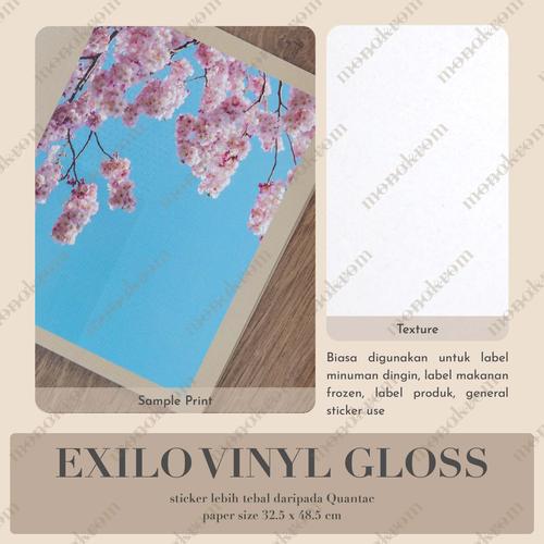 Jual Print / Cetak Sticker Exilo Vinyl Gloss / Matte uk. A3+ - Kota ...