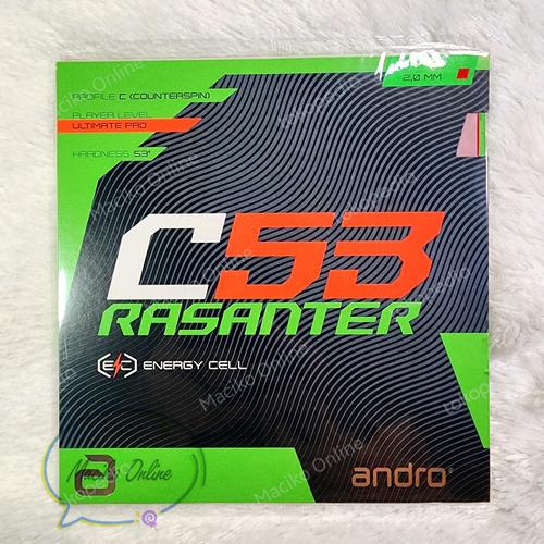 Jual Andro Rasanter C53 ~ Karet Pingpong Andro C53 MAX - Merah, 2.0mm ...