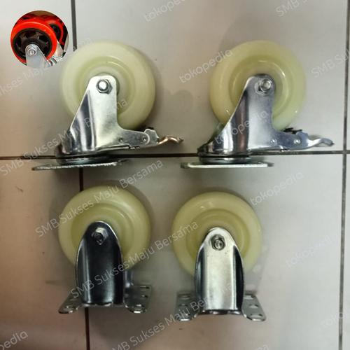 Jual Roda Nylon Medium Duty 4 inch 1 set - Jakarta Barat - SMB Sukses ...