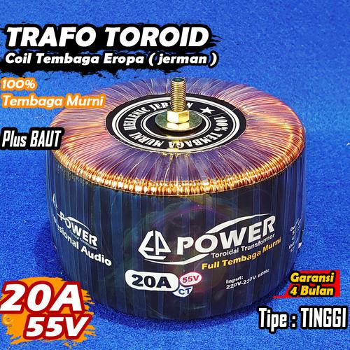 Jual Trafo Toroid 55 V CT 45 V CT 20A Full Tembaga Murni jerman Tipe ...