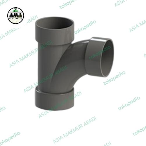 Jual TY 90° LARGE RADIUS TEE PVC 100 X 40 MM 4" X 1 1/2" INCH RUCIKA D ...