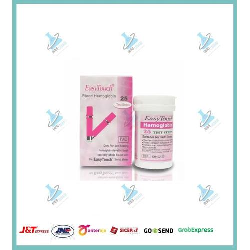 Jual Strip hemoglobin Easy touch/stik hemoglobin/strip Hb 25 pcs - Kota ...