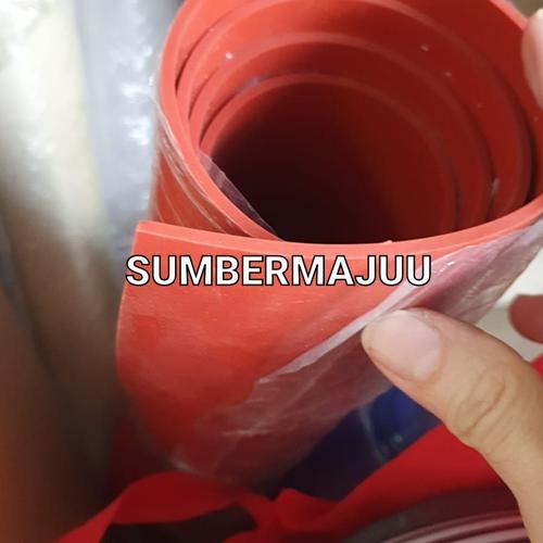 Jual silicone merah lembaran / rubber sheet red 3mm - Jakarta Barat ...