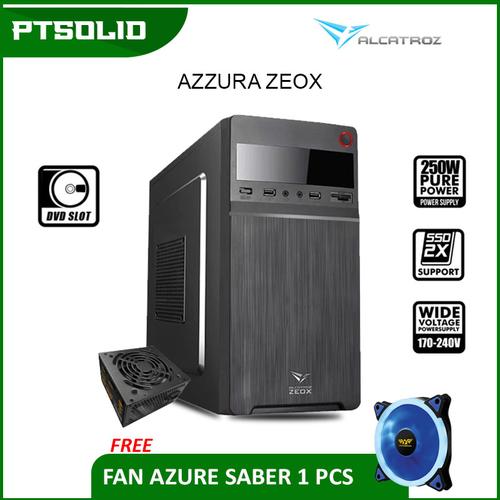 Jual Casing Alcatroz Azzura ZEOX Mini-ATX with 450Watts PSU - Alcatroz ...