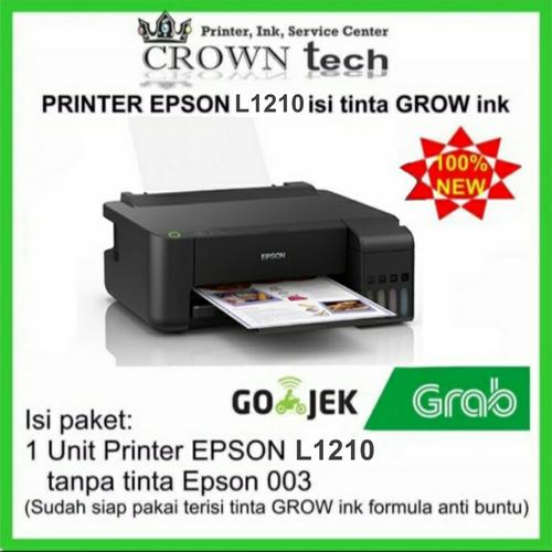 Jual Printer EPSON L1211. Isi Tinta GROW INK antibuntu. Pengganti L1110 ...