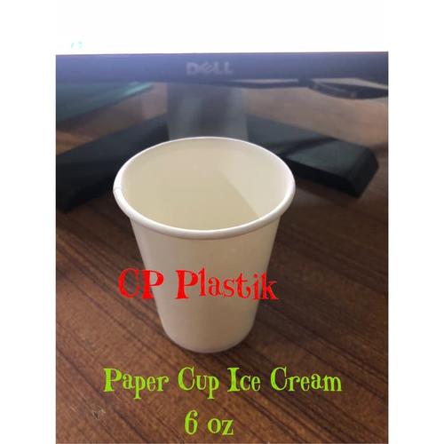 Jual Paper Cup Ice Cream - Gelas Kertas Ice Cream 6 oz - isi 50 pcs - sendok - Jakarta Barat ...