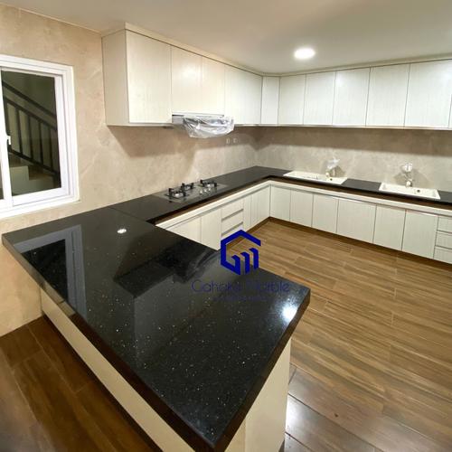 Jual kitchen set marmer black gold | Kitchentop marmer | Marmer Hitam ...