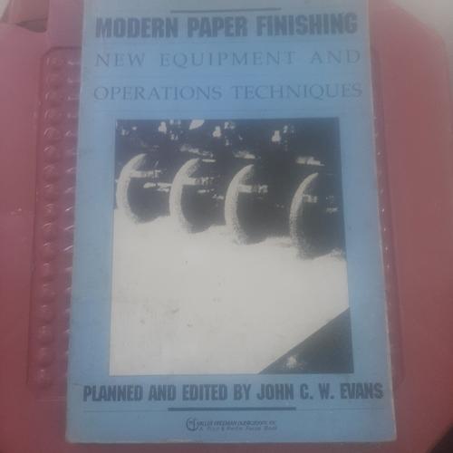Jual Buku Modern Paper Finishing New Equipment and Operation ...