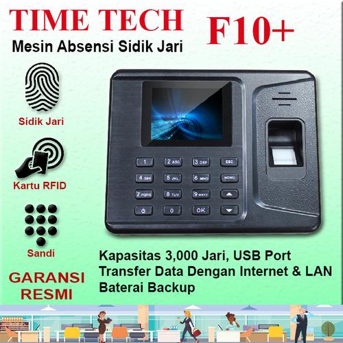 Promo TIME TECH F10+ Mesin Absensi Sidik Jari Fingerprint | Official ...