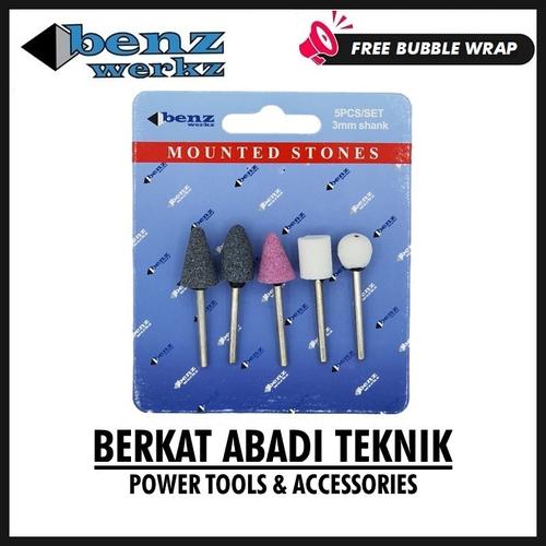 Jual BENZ Mounted Stone Batu Osco 3mm 5 Pcs Set Gerinda Mini Tuner ...