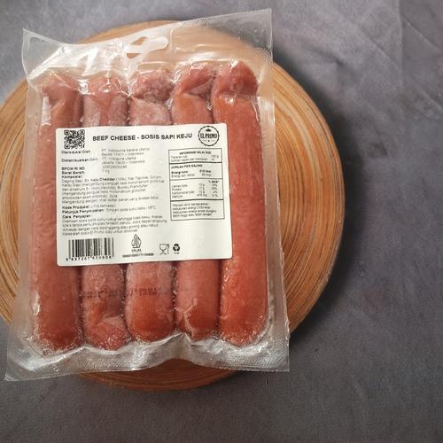 Jual El Primo Sosis Beef Cheese (sosis sapi keju) 1kg || sosis viral ...