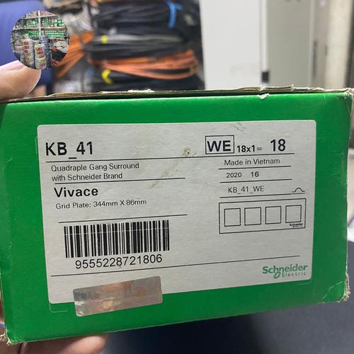 Jual Frame 4 Gang Schneider Quadruple Frame Surround Vivace KB_41 KB 41 ...