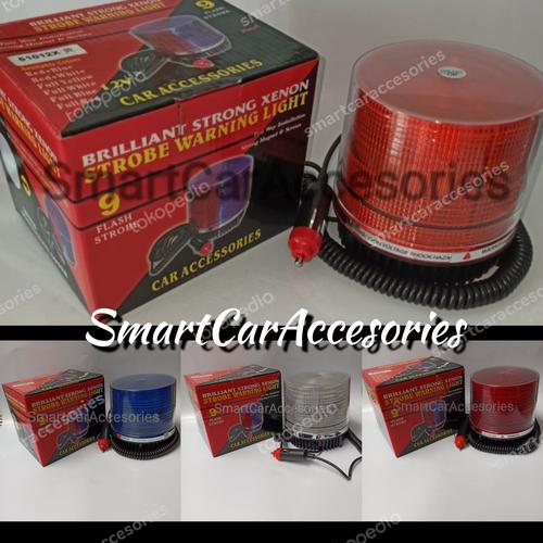 Jual Lampu Rotary Rotari Warning Light 9 Flash Kedip Magnet 12V - 24V ...