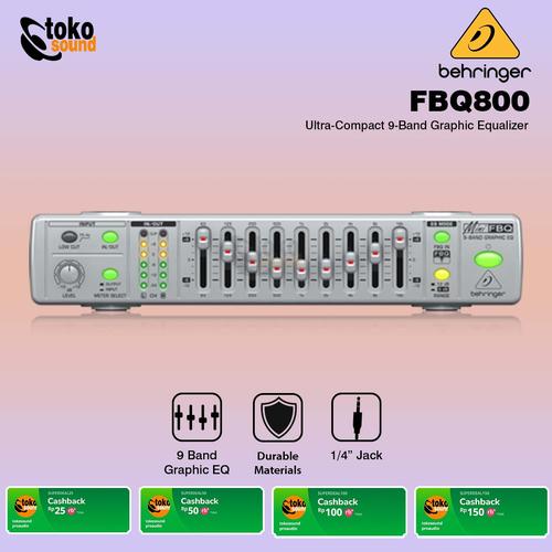 Jual Behringer MiniFBQ FBQ800 - Mini Graphic Equalizer - Jakarta Barat ...