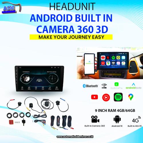Jual Android Headunit ASM 4/64 9 Inch (Built-in Camera 360) - Kota ...