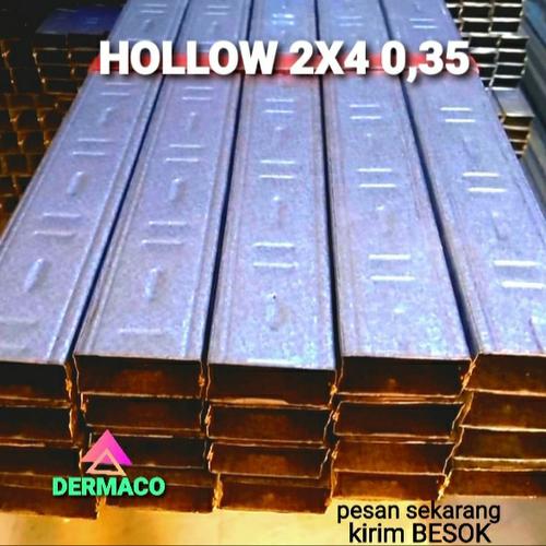 Jual HOLLOW 2x4 - 0,35mm PROFIL / HOLO RANGKA GYPSUM /HOLLOW GALVALUM ...