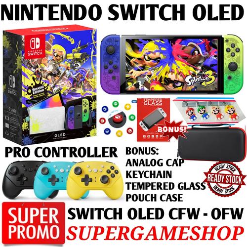 Promo Nintendo Switch Oled Splatoon 3 Edition Oled Console Splatoon ...