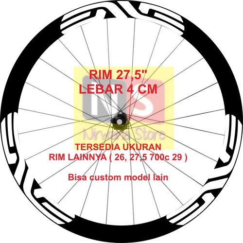 Jual Stiker Rim ENVE Lebar Sticker Cutting 4cm Velg Decal Sepeda ...