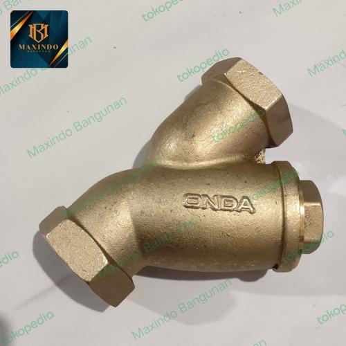 Jual Y Strainer ONDA 1 1/2" Inch Kuningan / Saringan Onda Kuningan ...