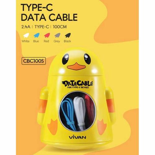 Jual Kabel Data Vivan CBC100s TYPE C 2.4A Satuan - Hitam - Kota Bandung ...